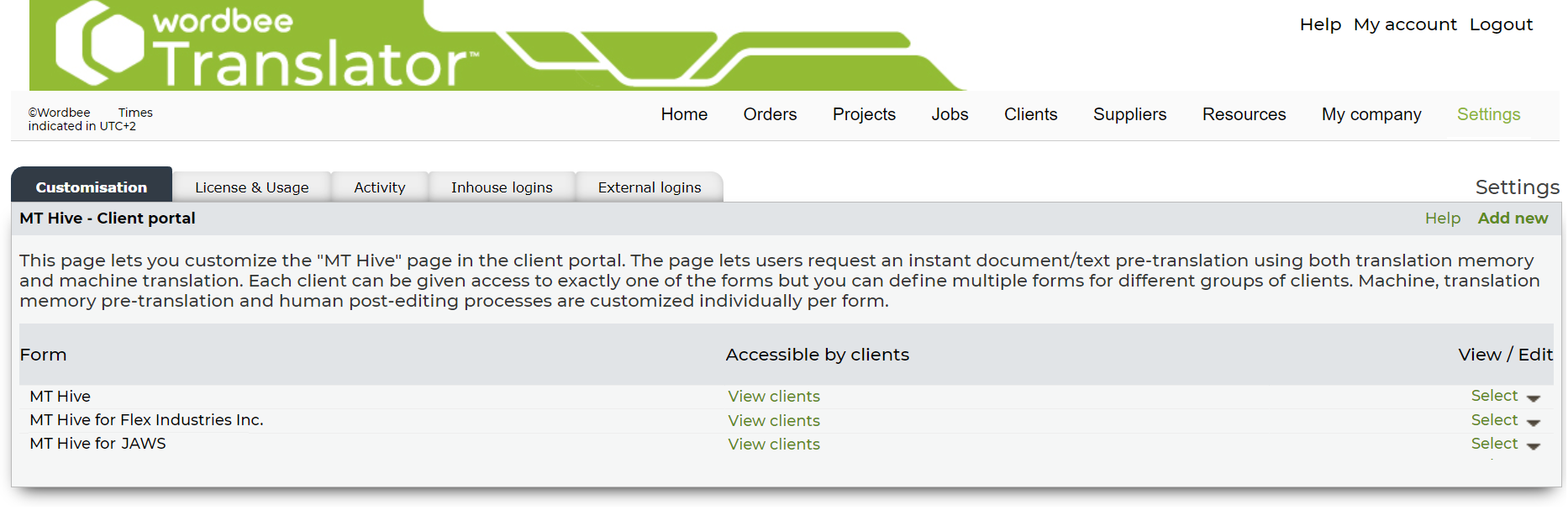 Administration of MT Hive