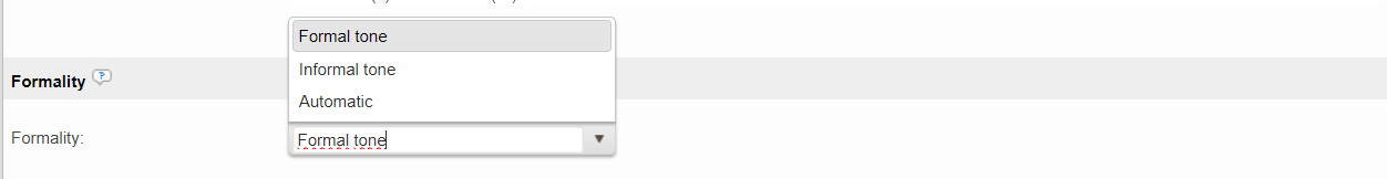 How to configure DeepL's formality feature in MT Hive
