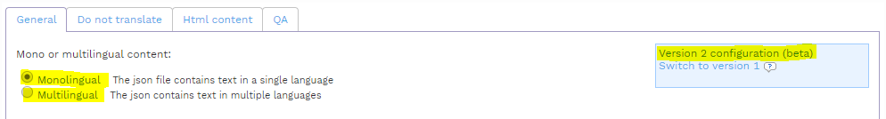 Translate monolingual JSON - Tutorial