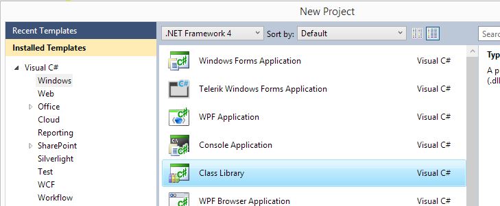 Create a Visual Studio project