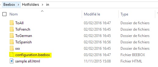 Folder level instructions