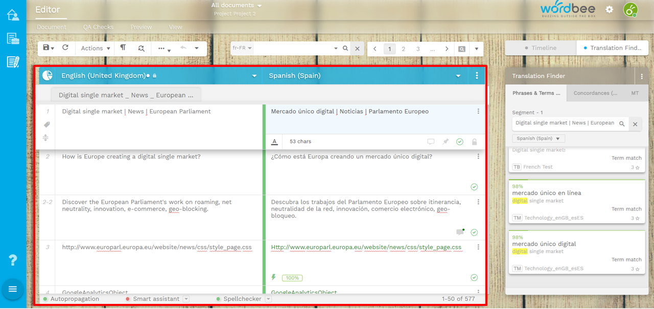 The Editor Workspace