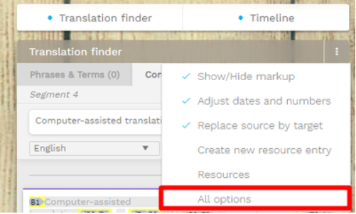 Translation Finder Widget