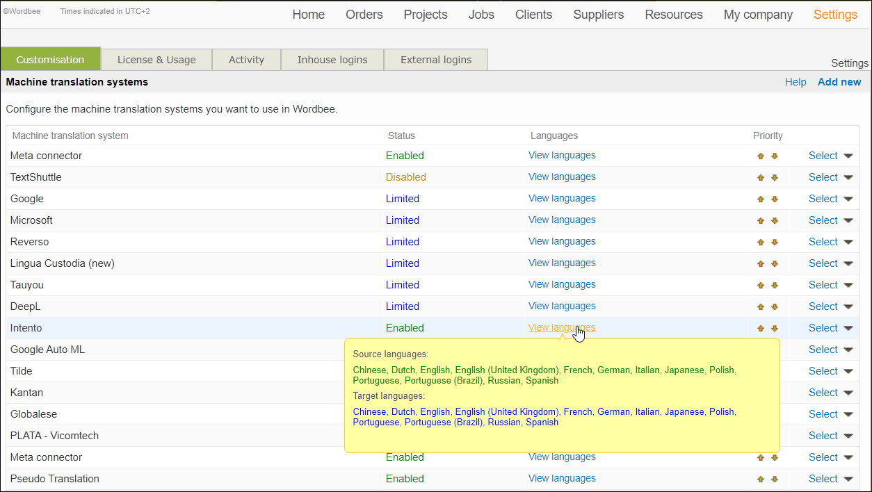 How to use TM and MT to translate documents in CoDyt projects