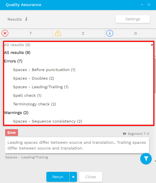 How to work in the CAT Editor