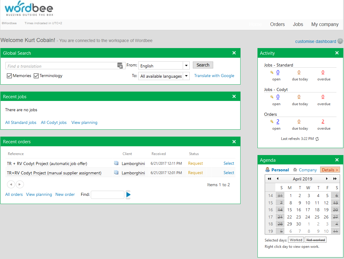 External Client and Worker