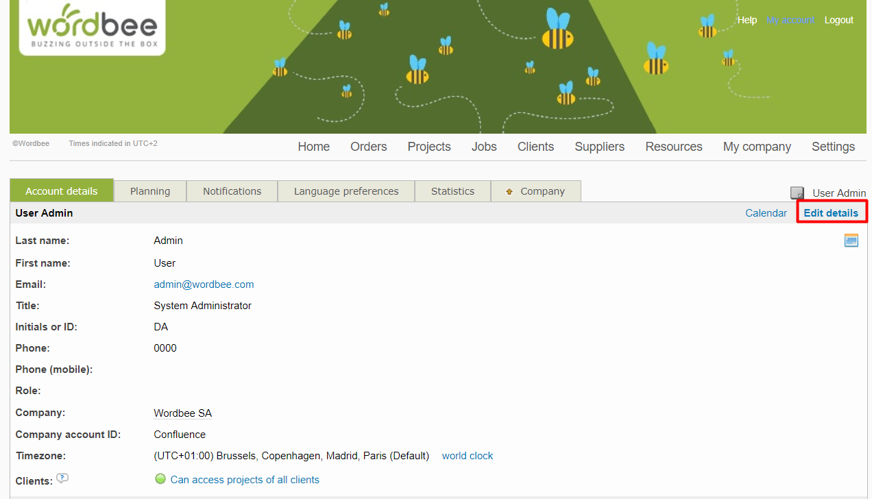How to update your personal profile