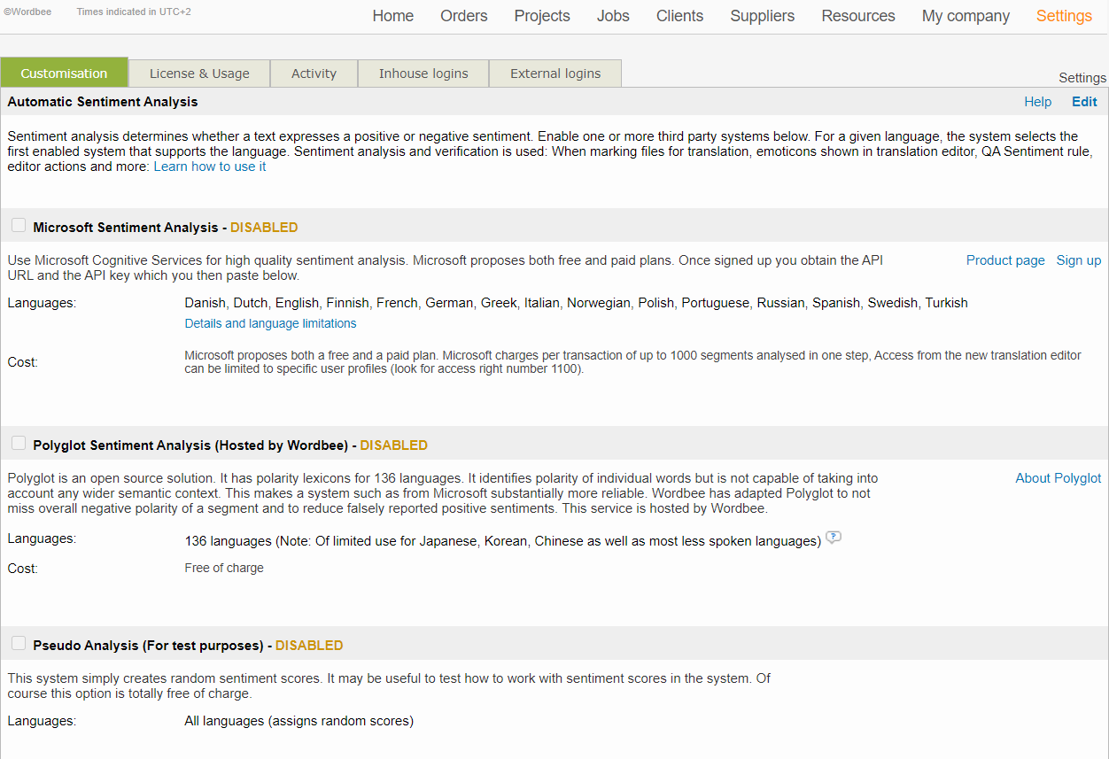 Sentiment Analysis Engines