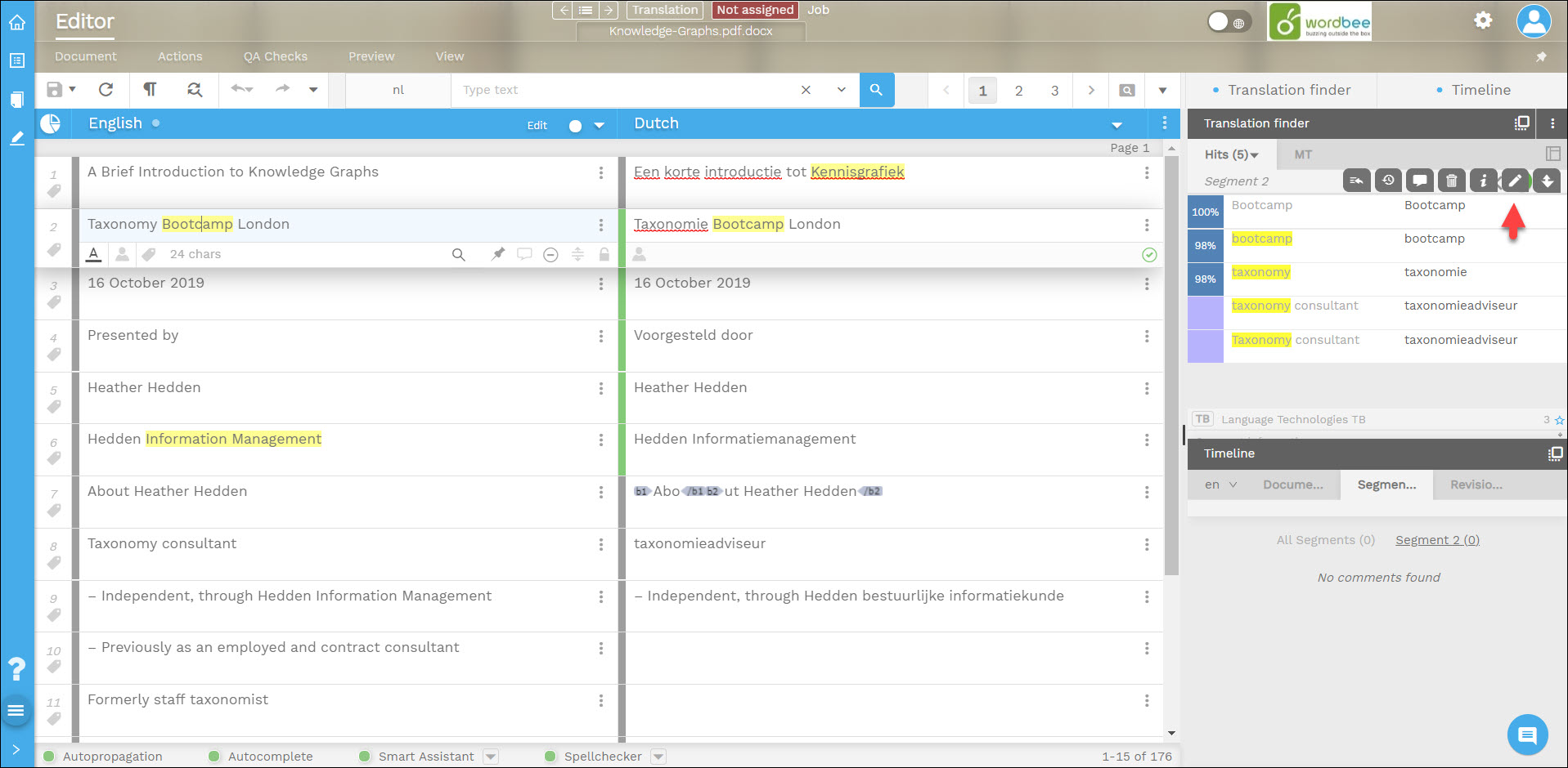 How to use Active Terminology Recognition and Terminology Lookup