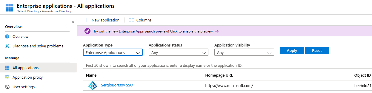 SSO Azure SAML-based Single Sign-On Toolkit - with screenshots